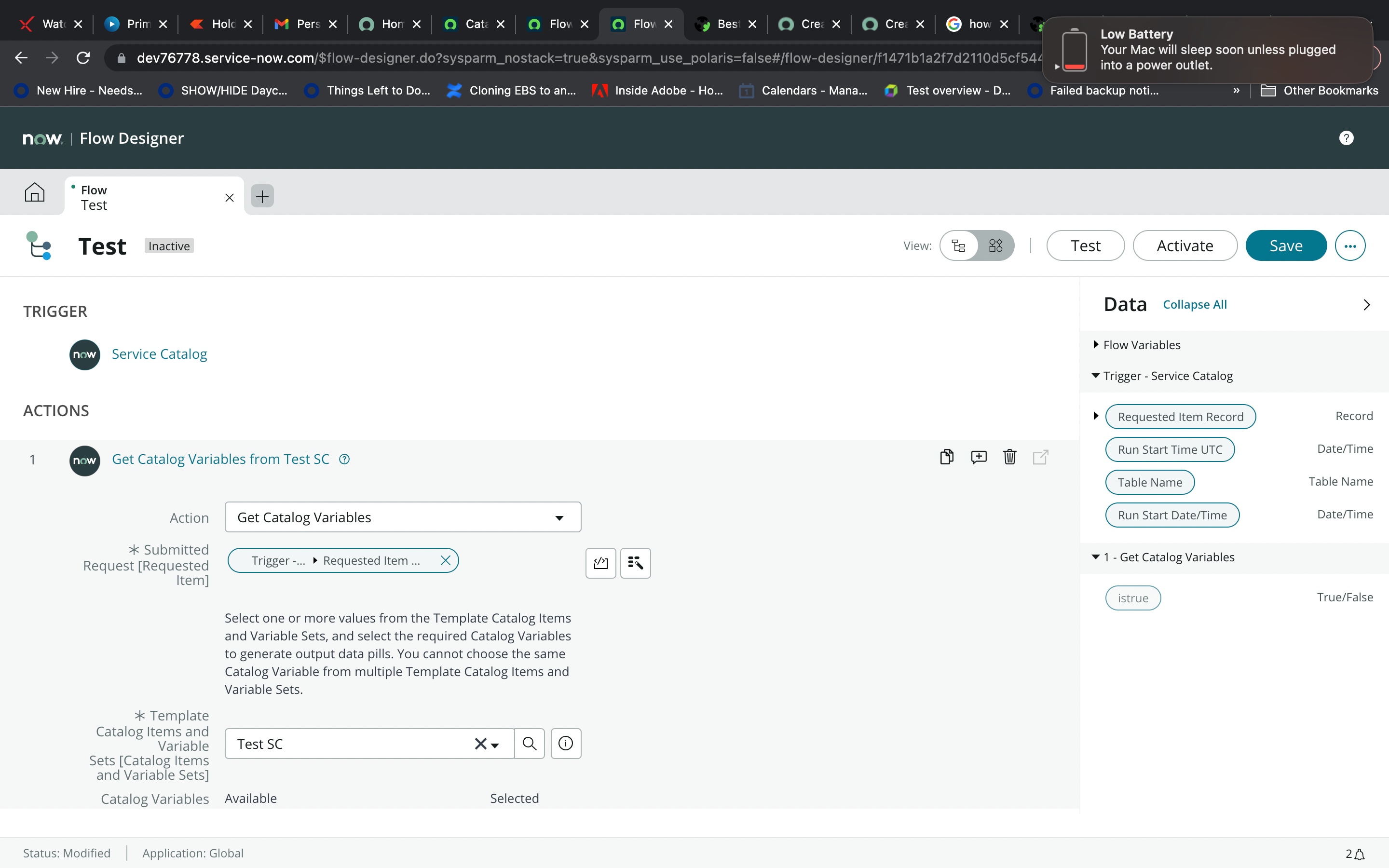 To generate task through flow designer through yes... - ServiceNow Community
